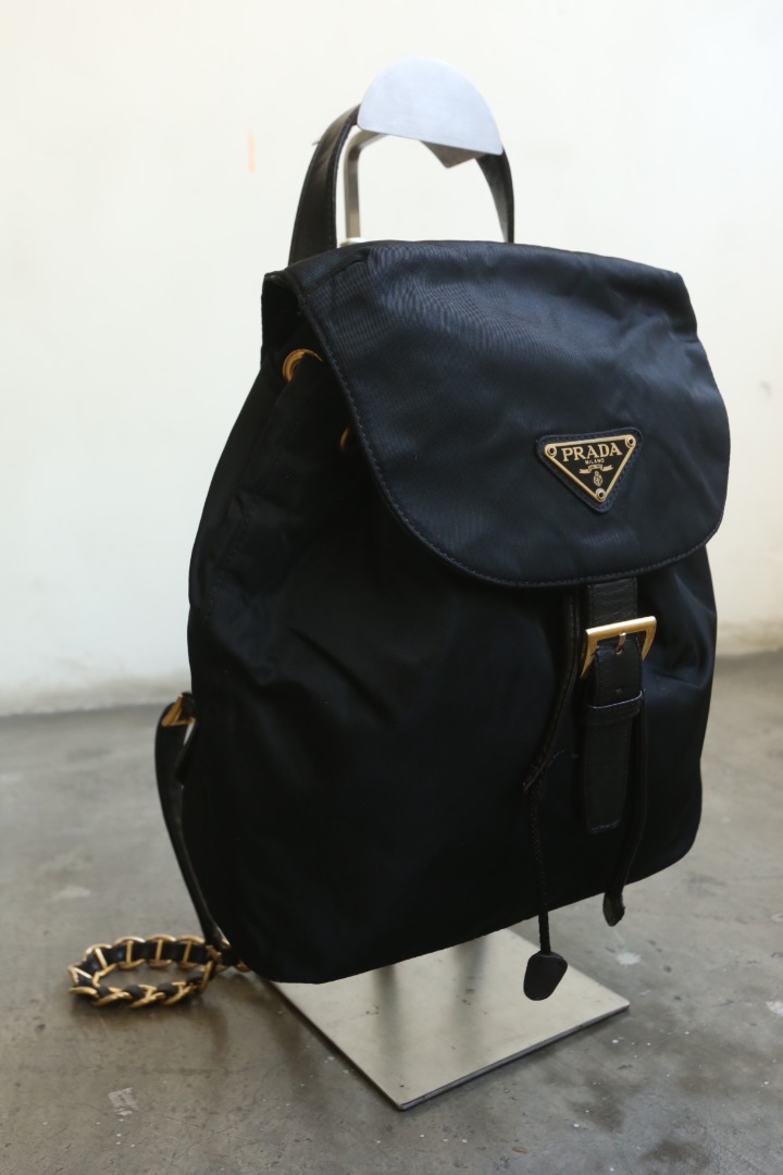 Prada - Vintage - Chain Vela Backpack, Women's Fashion, Bags & Wallets, Backpacks on Carousell