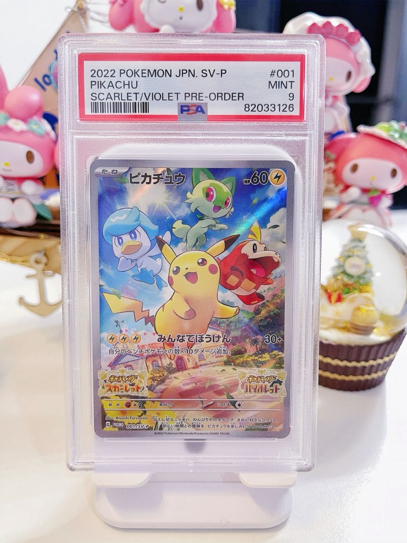 PSA9 2022 POKEMON JPN. SV-P PIKACHU SCARLET/VIOLET PRE ORDER, Hobbies & Toys, Toys & Games on ...
