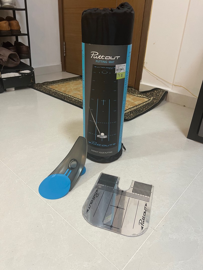 Putt Out Golf Putting Practice Mat 2.5m set, Sports Equipment, Sports ...