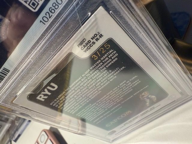 RYU STREET FIGHTER 2025 SMC CAPCOM WCCS RED HOLO PROMO ARTIST AUTO PSA ...