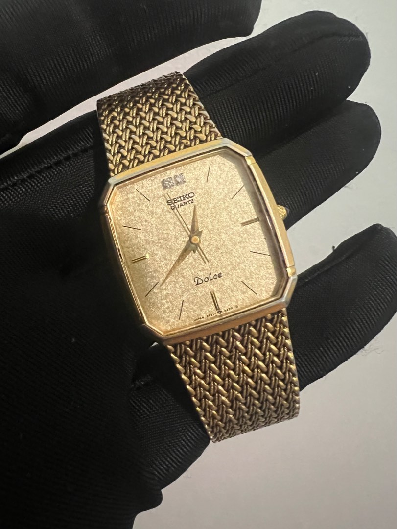 Seiko Dolce Tank Watch Snowflake Dial Ref.9521–5210, Men's Fashion, Watches & Accessories ...