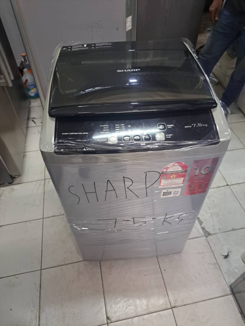 SHARP 7kg full autocratic washing machine good condition one month warntey ada, TV & Home ...