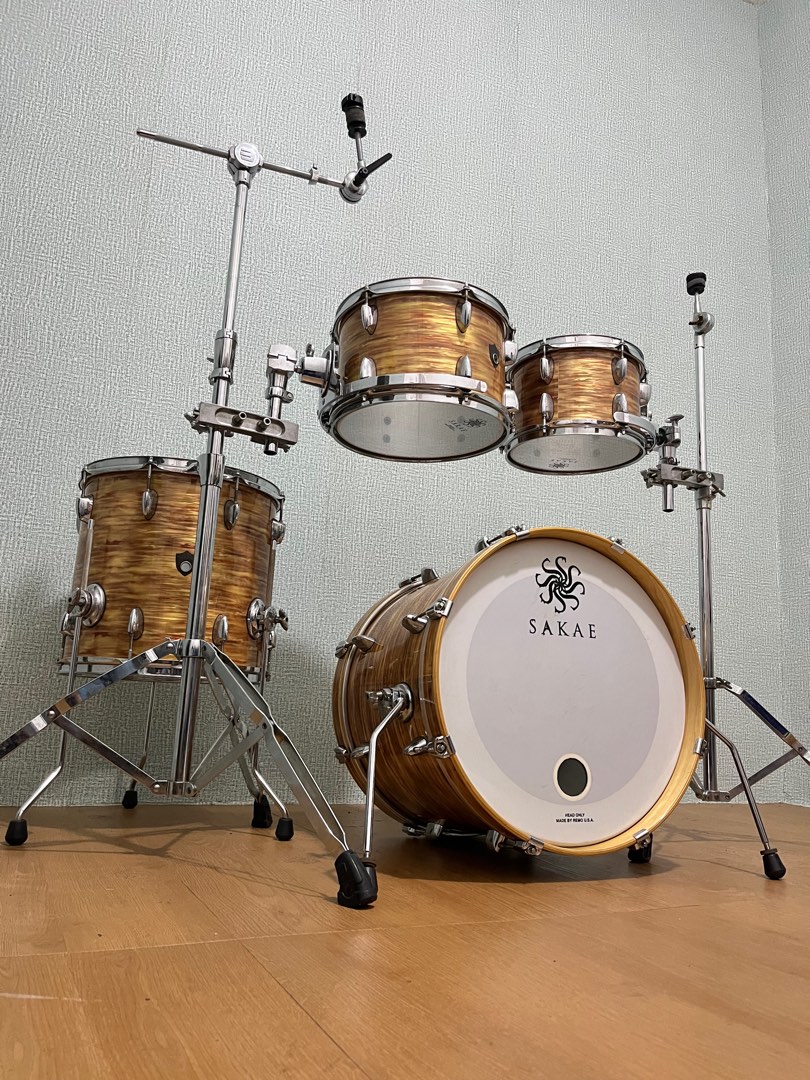 Shell pack 4 pcs drum sakae trilogy jepang bop kit, Musik & Media, Alat di Carousell