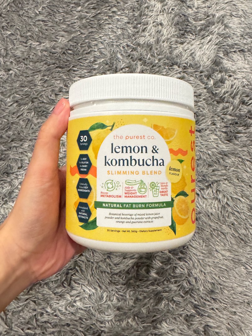 The Purest Co Lemon Kombucha, Health & Nutrition, Health Supplements ...