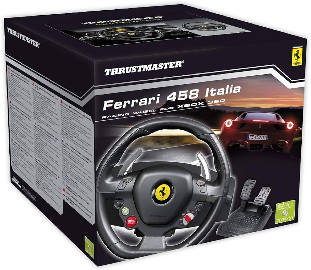 Thrustmaster Ferrari 458 Racing Wheel with Pedals (Xbox 360), Video ...