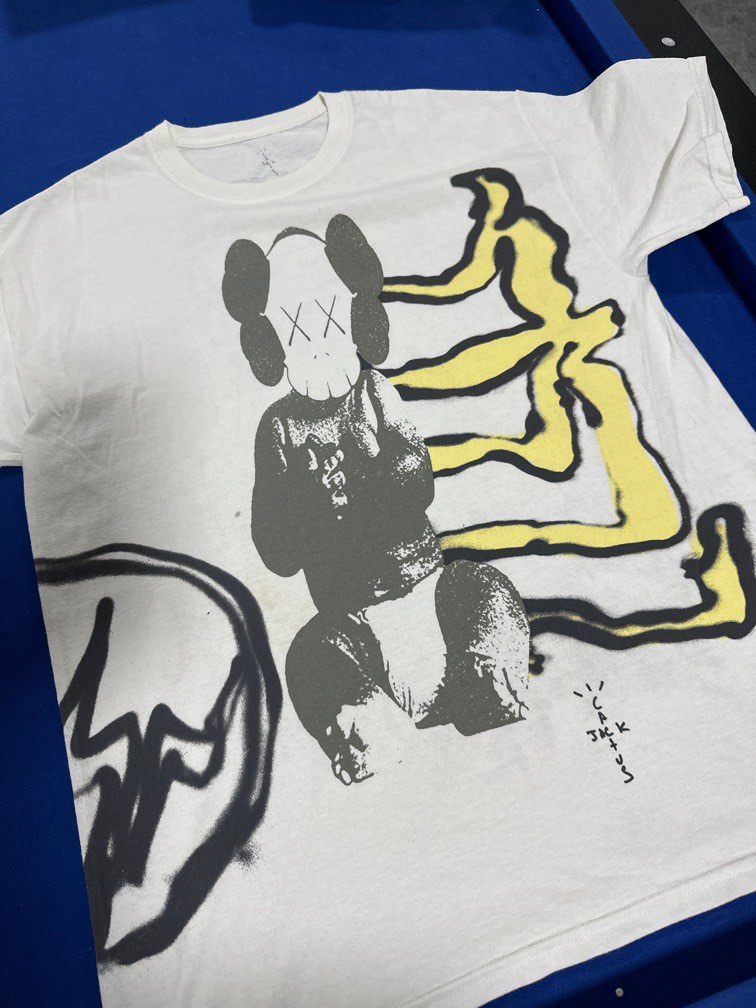 Travis scott cactus jack X Kaws, Men's Fashion, Activewear on Carousell