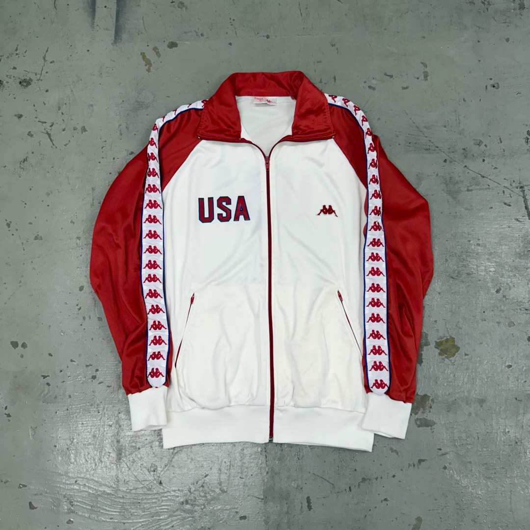 Vintage 80s Kappa Team USA Track Jacket, Men's Fashion, Coats, Jackets ...