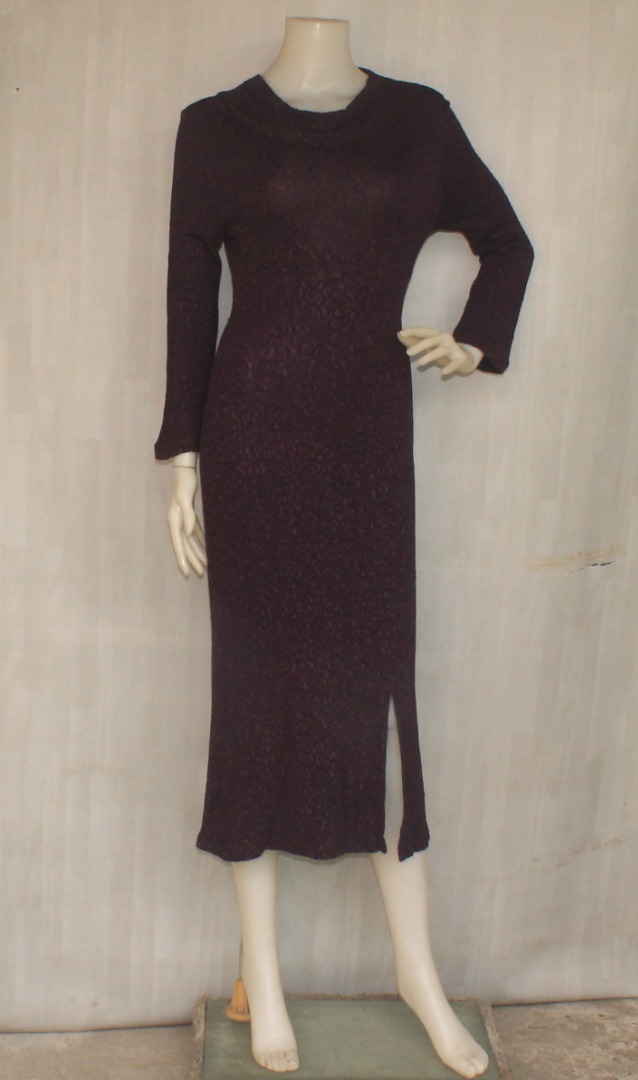 Vintage BARBARA Purple Long Dress...Ang Sosi nya :), Women's Fashion ...
