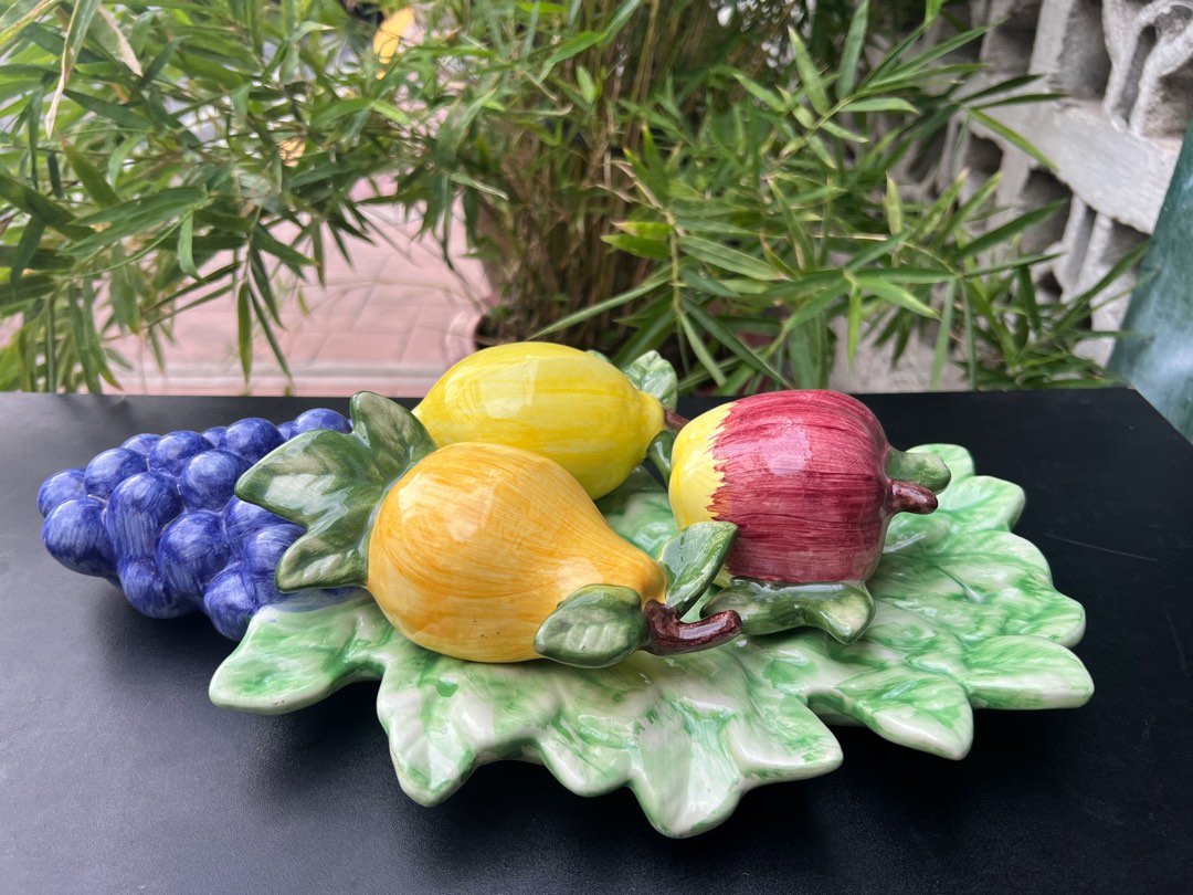 Vintage Ceramic Fruit Centerpiece, Furniture & Home Living, Home Decor ...