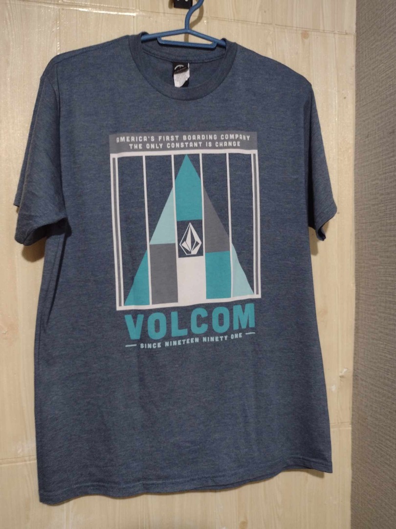 Volcom Original t-shirt Made in Mexico (Blue gray, No side stitch), Men ...