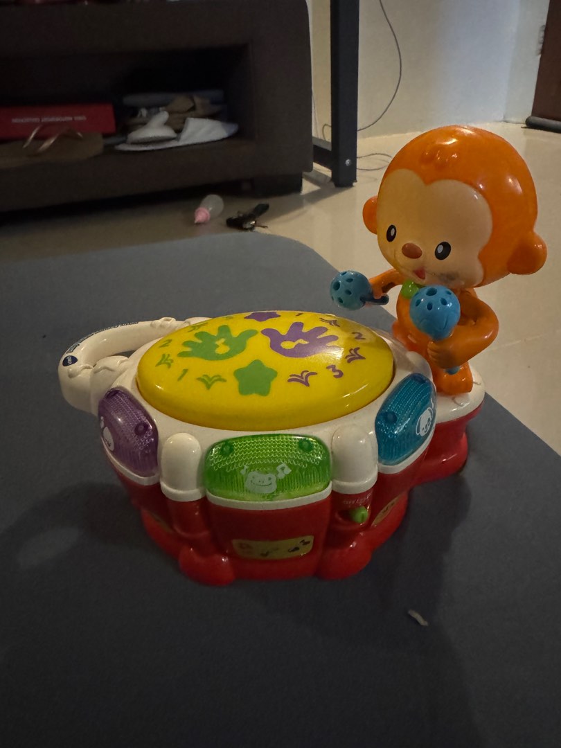 Vtech baby beats monkey drum, Babies & Kids, Infant Playtime on Carousell