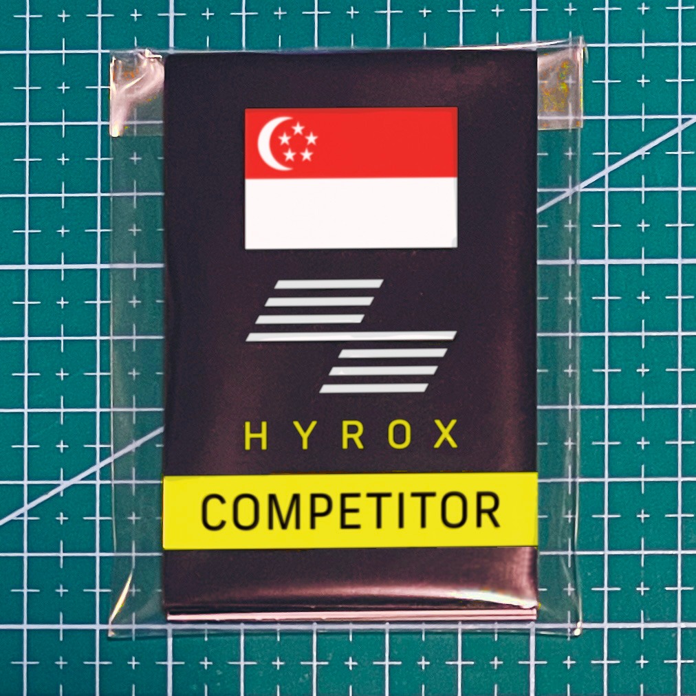 Waterproof Stickers : HYROX Singapore Competitor . 50 x 75 mm . Free ...
