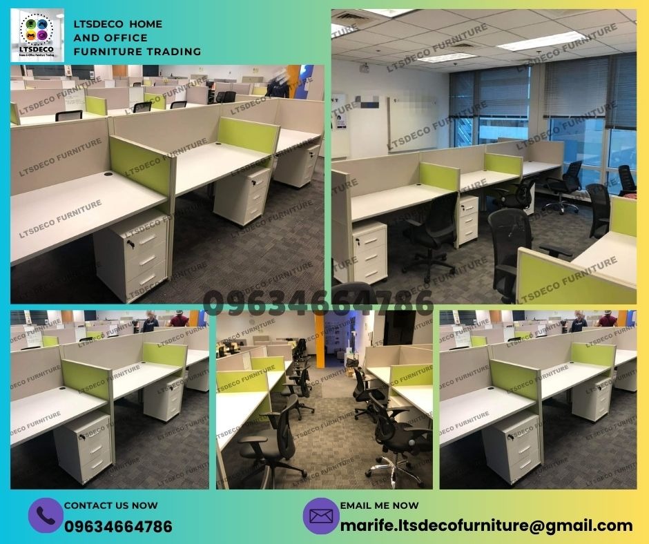 workstation tables office partition bpo system, Furniture & Home Living ...
