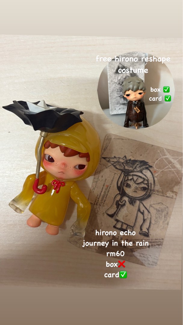 wts hirono journey in the rain (free costume), Hobbies & Toys, Toys ...
