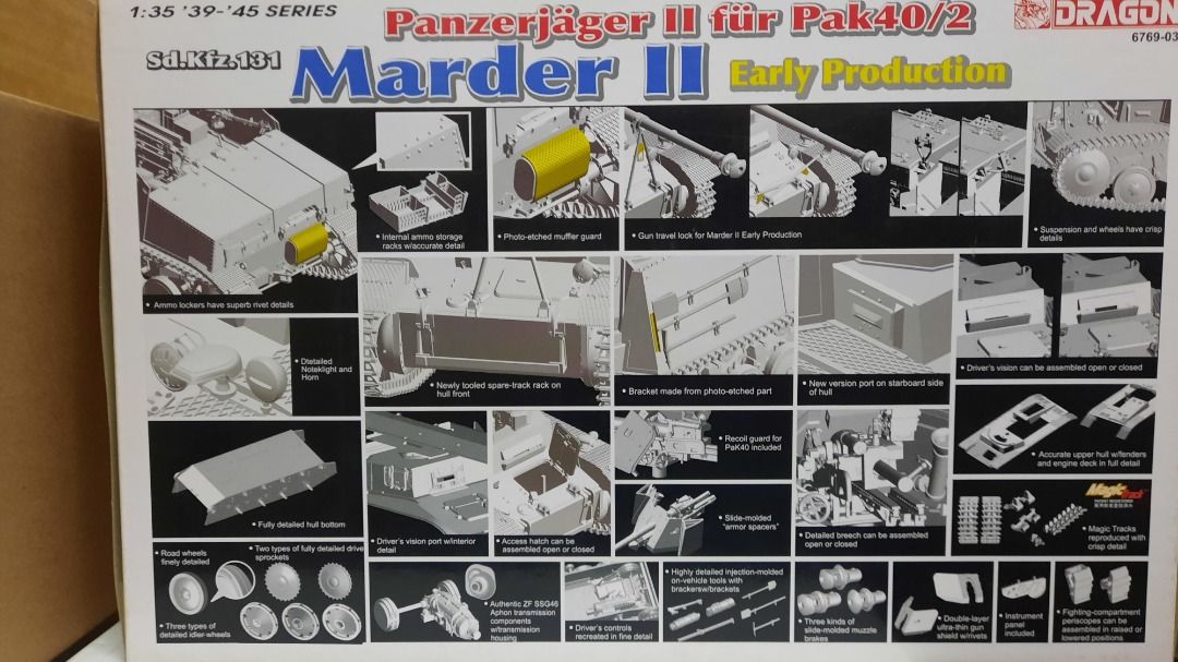 1:35 WWII German Marder II_Early Production_Panzerjager II fur Pak 402 ...