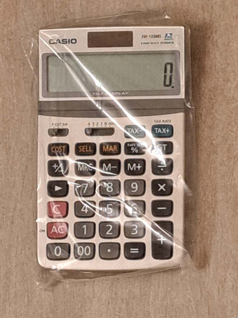 [全新] Casio 計數機 JW-120MS 連盒, 興趣及遊戲, 手作＆自家設計, 文具 - Carousell