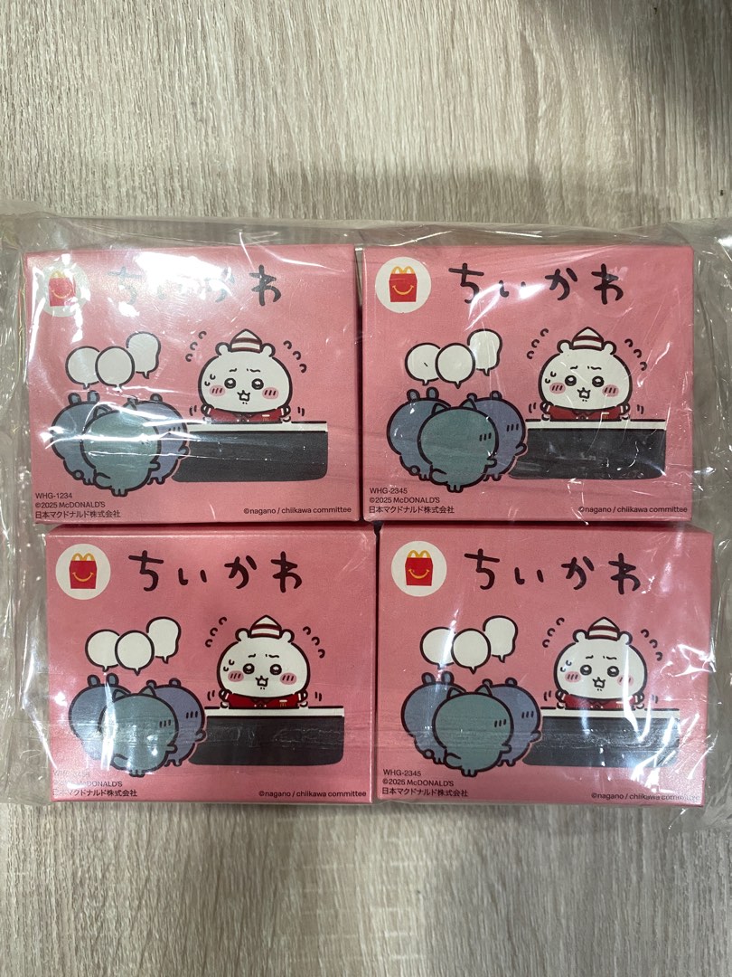 現貨 chiikawa 日本麥當勞限定 mcdonald 小兔兔 烏薩奇 usagi hachi 小八貓 小可愛 海瀨 工作人員 職員 麥麥 ...