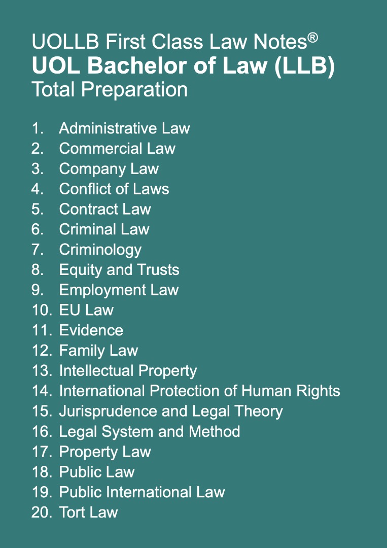 [修讀 LLB 必看] All UOL Bachelor of Laws LLB Total Preparation (UOL ...