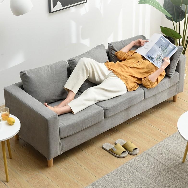 A&2024 Sofa Fabric Sofa Lazy person sofa Solid wood legs Single sofa ...
