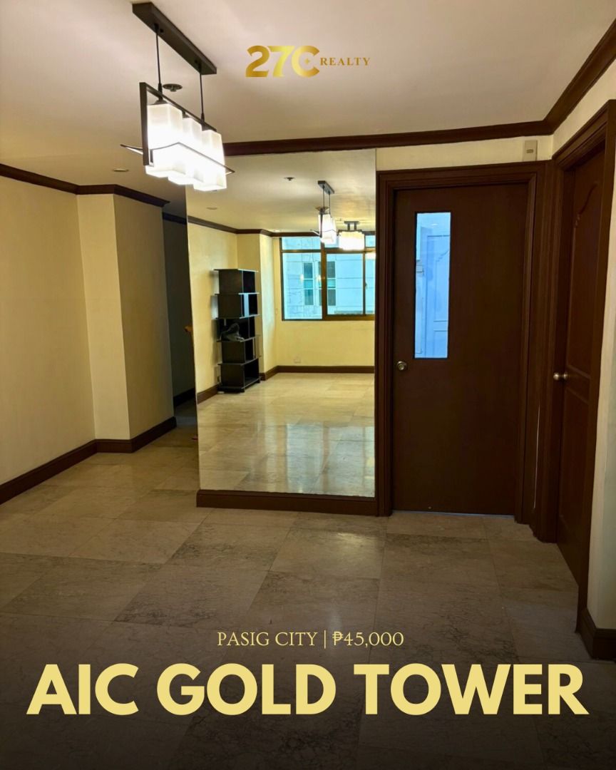 Aic Gold Tower 2 Bedroom Unit for Lease in Ortigas Center Pasig, Property, Rentals, Apartments ...