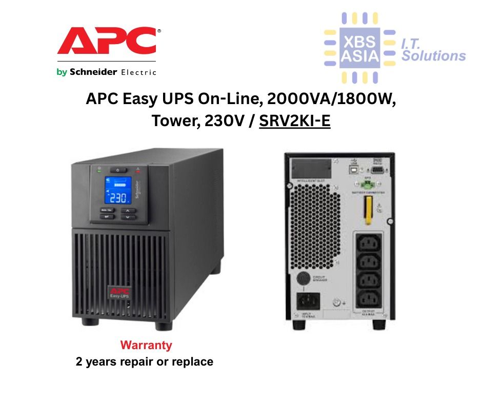 APC SRV2KI-E 2000VA / 1800W Tower UPS 230V, Computers & Tech, Office & Business Technology on ...
