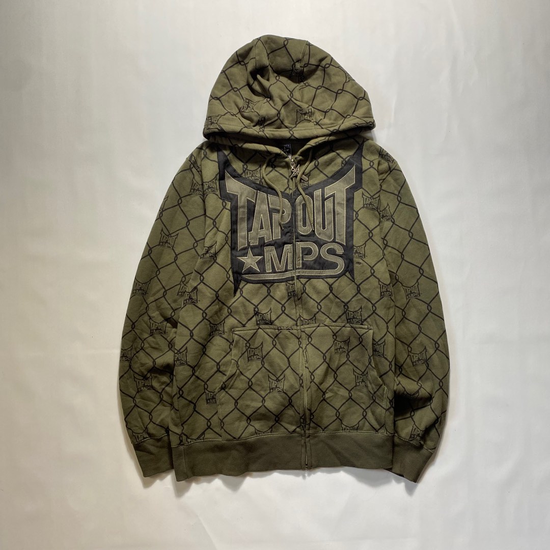 Avirex x Tapout MPS Magazine Zip Up hoodie, Men's Fashion, Activewear ...