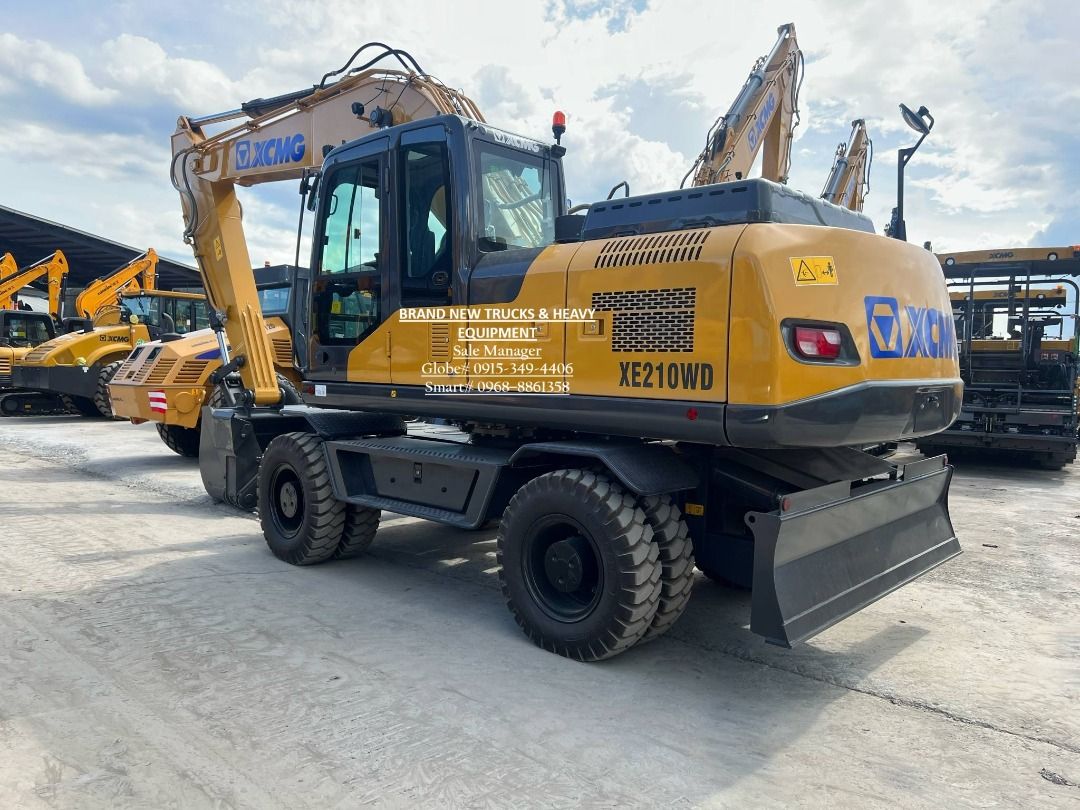 Backhoe Wheel Excavator XCMG XE210Wd Cummins Brand new .86cbm with ...