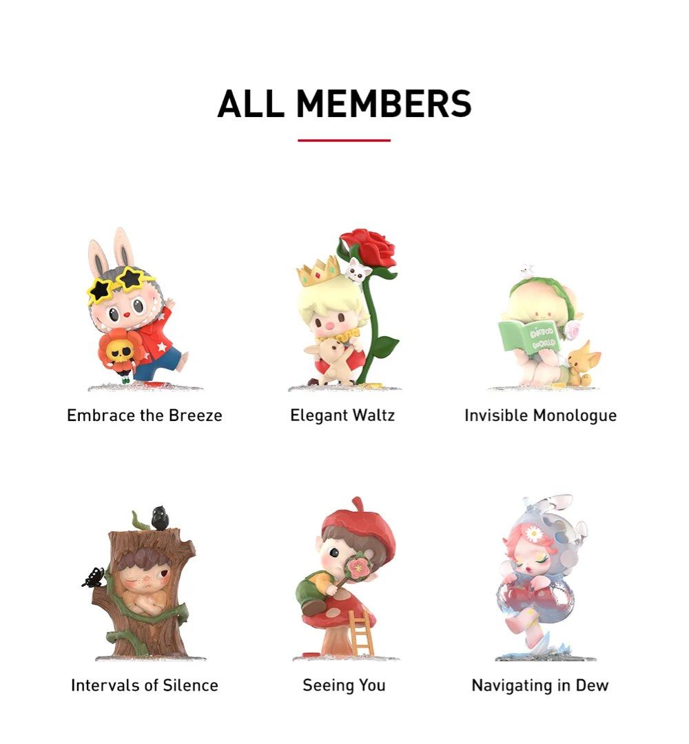 BNIF Hand in Hand Series Figures/Cry Baby Dimoo Hirono Sweet Bean Molly ...