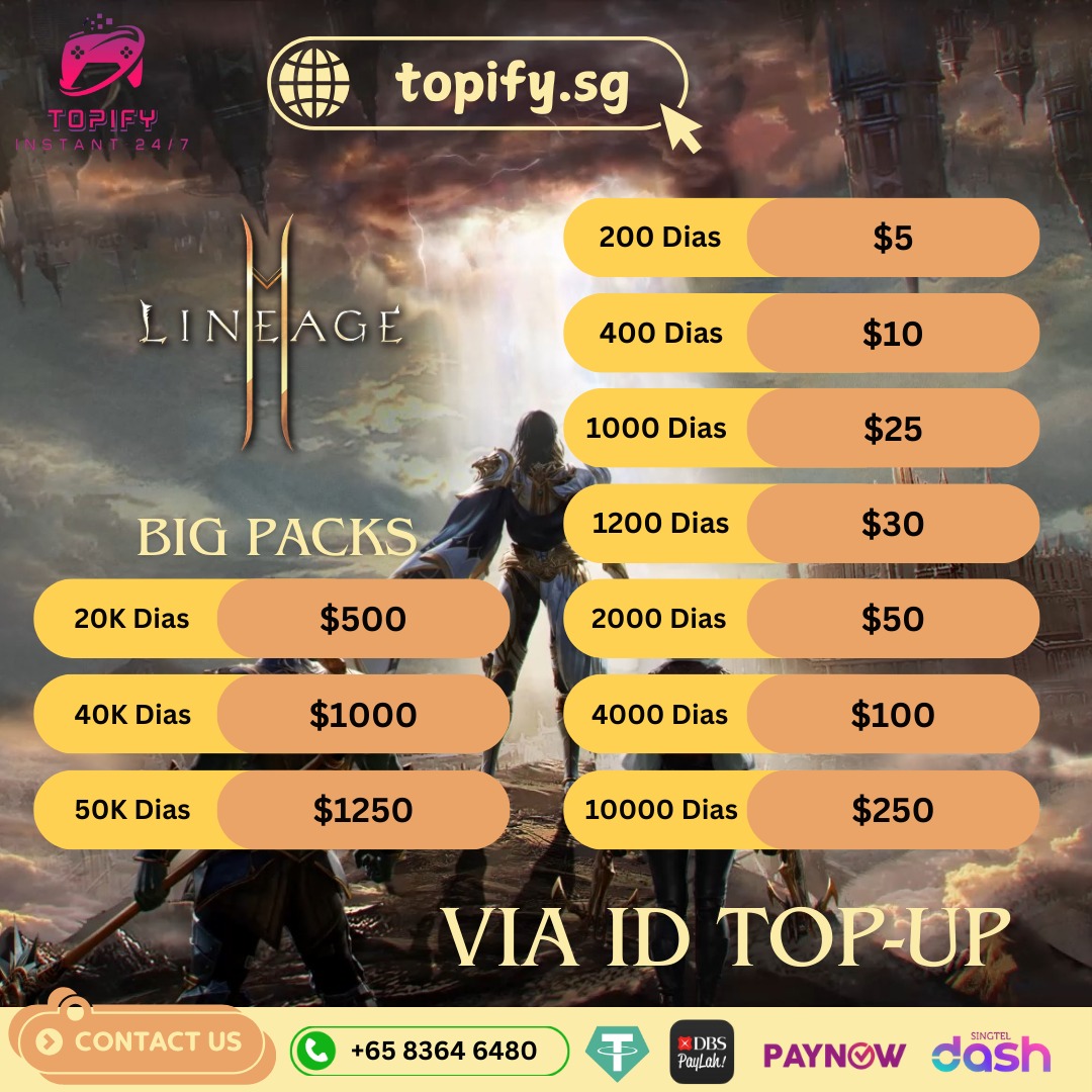 [NEW GAME] Lineage2M | Lineage 2M | Diamonds Top-up | Diamond Recharge ...