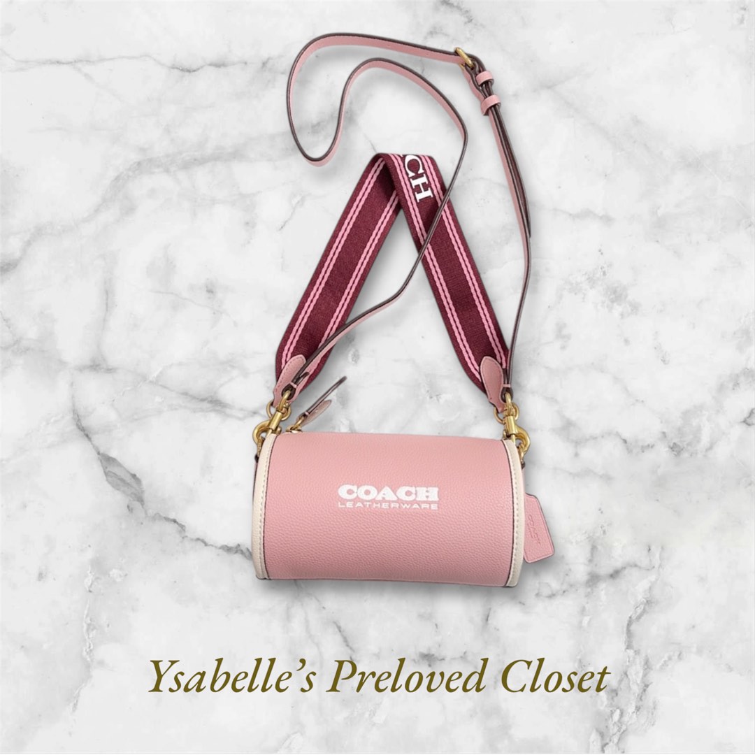 Coach Orion Barrel Bag Pink, Luxury, Bags & Wallets on Carousell