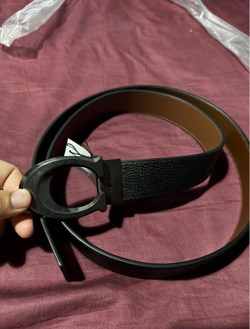 Coach Signature Buckle Cut To Size Reversible Belt, 38 Mm in Black ...