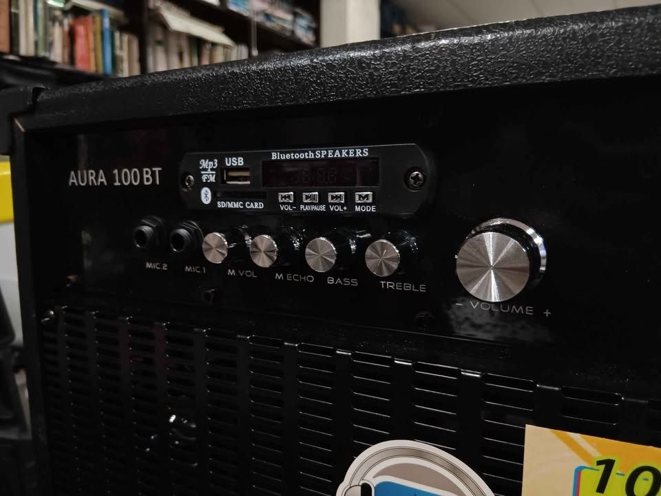 dbaudio Aura-100BT Portable Bluetooth Karaoke Speaker Woofer Set (w/ Bluetooth, USB, FM, AUX ...