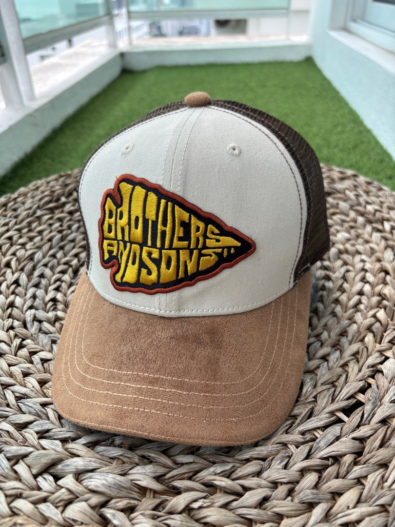 Defective BROTHERS AND SONS trucker MEN'S ARROWHEAD PATCH BALL CAP, Men's Fashion, Watches ...