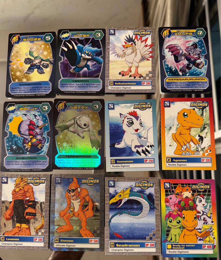 Digimon cards 1999 2002 Akiyoshi Hongo Toei Animation BANDAI, Hobbies ...