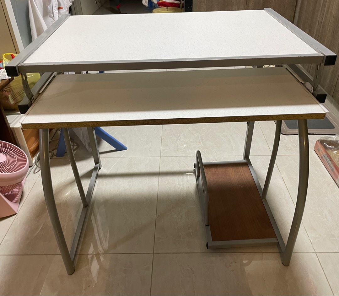 Double decker for single bed & Computer table, Furniture & Home Living ...