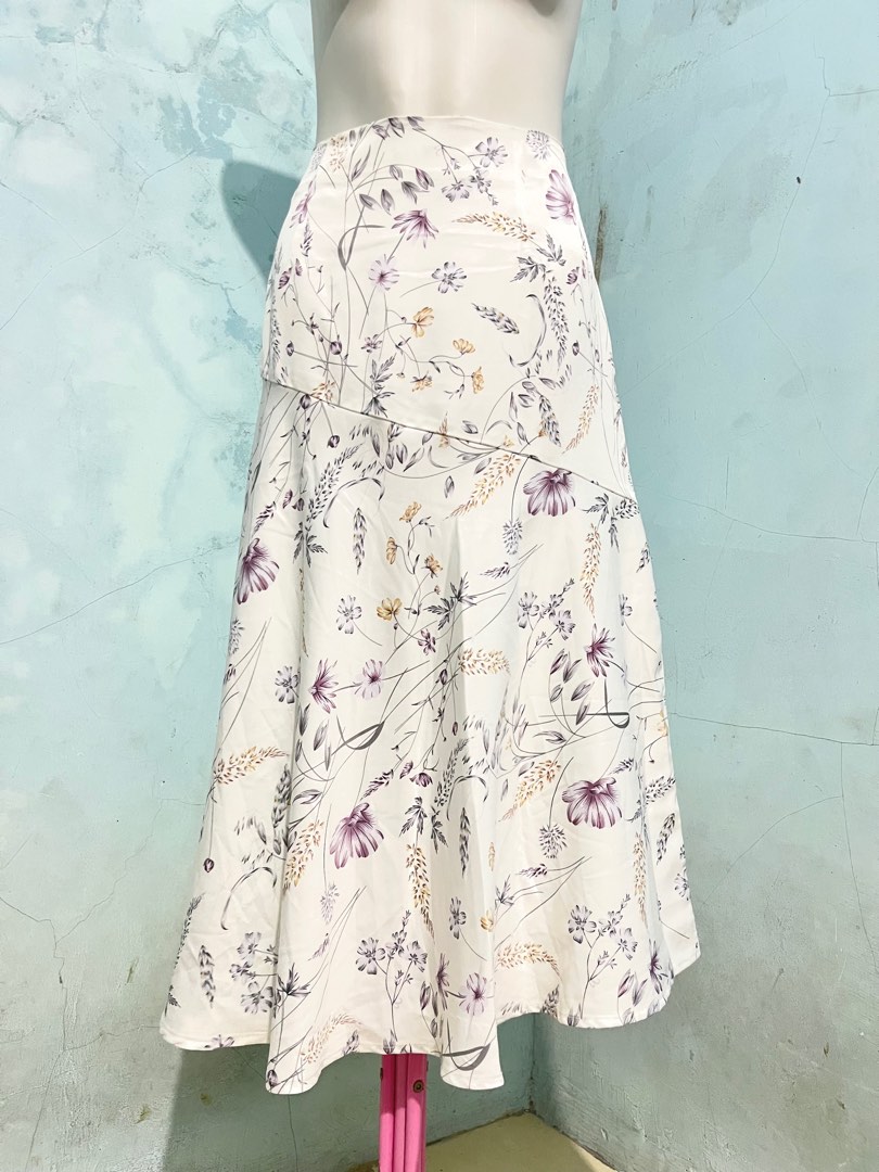 Executive floral skirt midi skirt vintage rok panjang umpak umpak megar ...