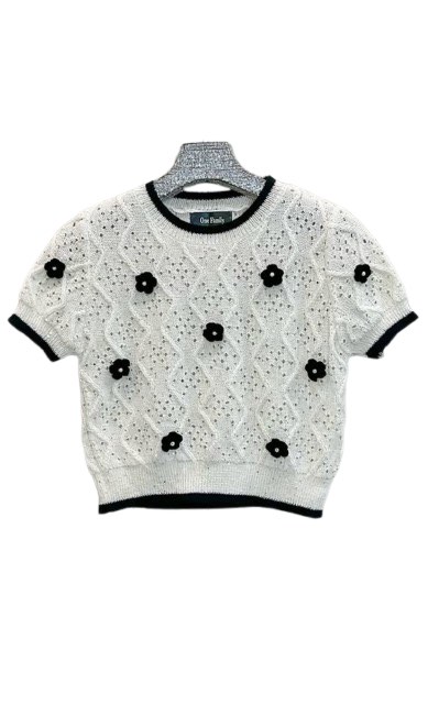 Flower dainty top, Women's Fashion, Tops, Blouses on Carousell