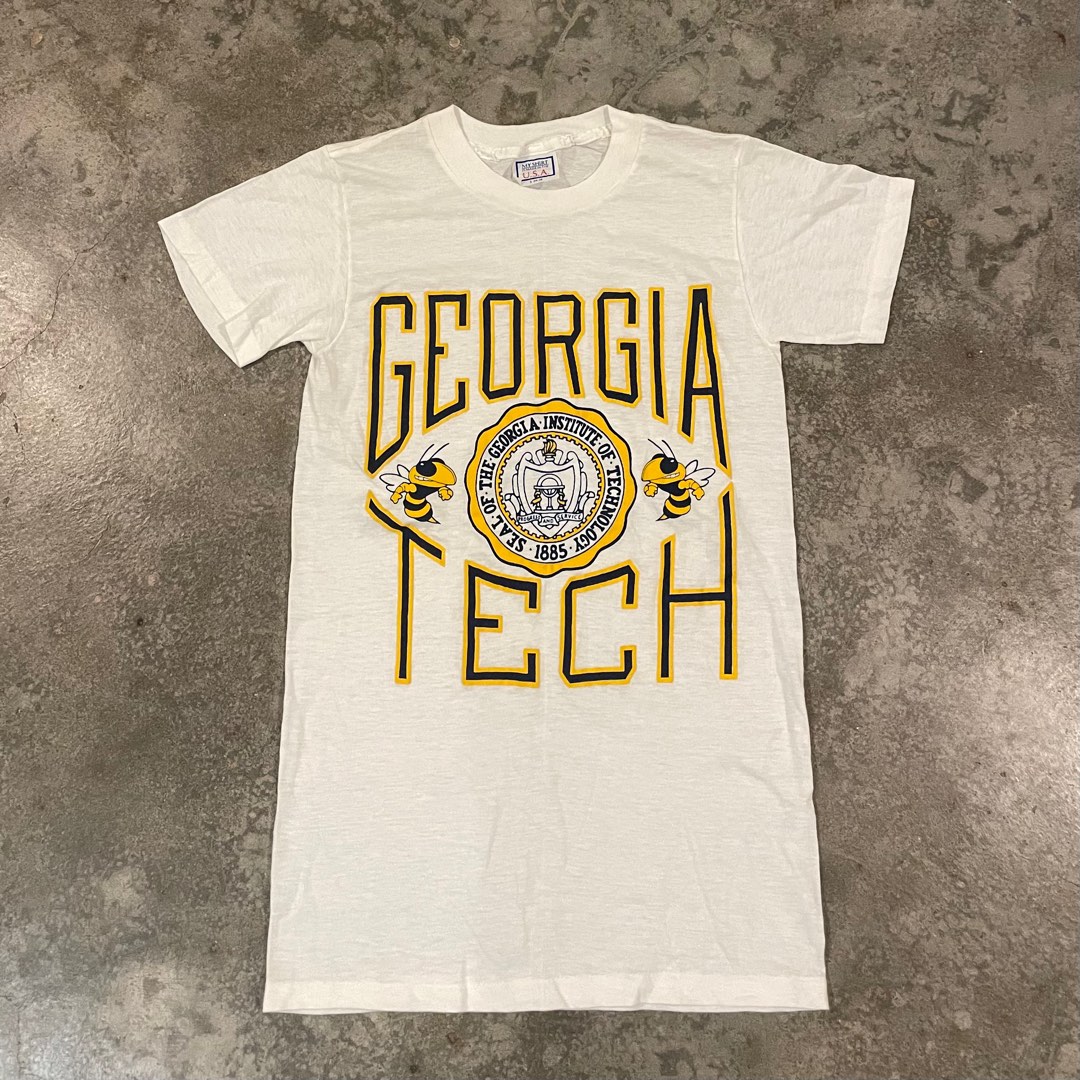 Georgia Tech Vintage Tees, Men's Fashion, Tops & Sets, Tshirts & Polo ...