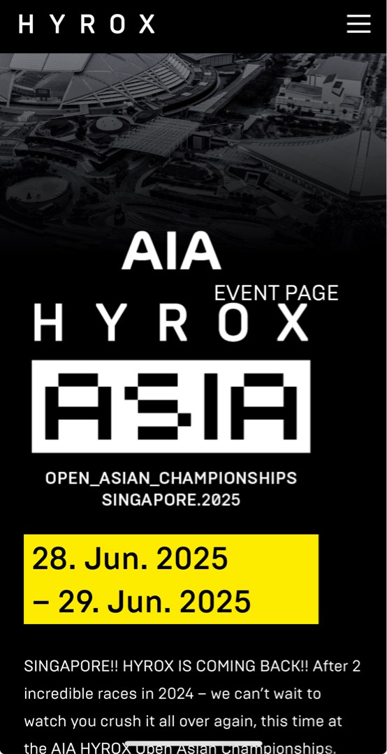 Hyrox Singapore 2025 Men’s Open (28 Jun), Tickets & Vouchers, Event ...