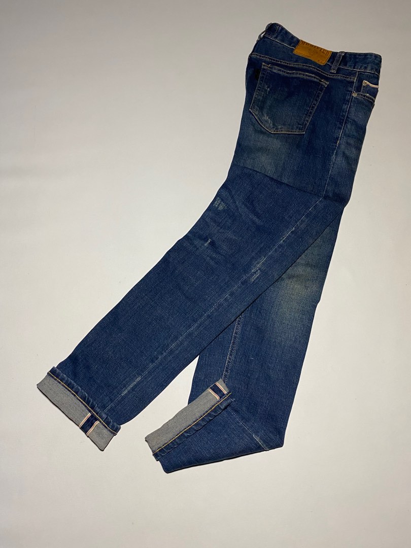JEANS MODIFIED SELVEDGE, Fesyen Pria, Pakaian , Bawahan di Carousell