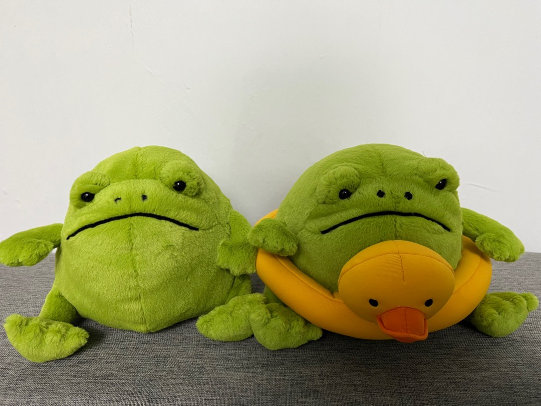 Jellycat Ricky Rain Frog Medium & Rubber Ring, Hobbies & Toys, Toys ...
