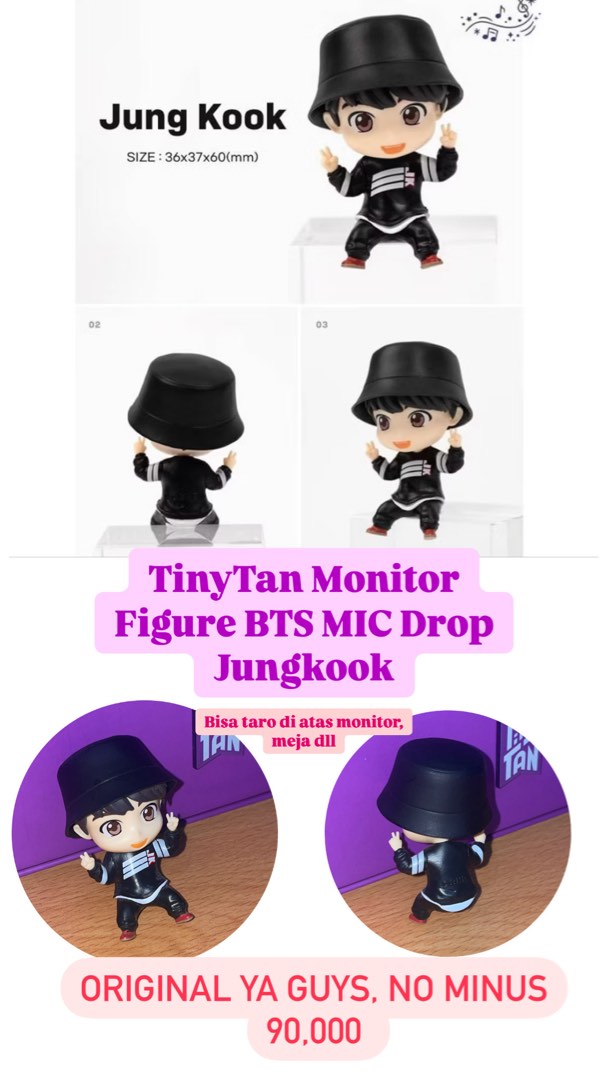 JUNGKOOK TINYTAN monitor figure BTS MIC DROP, K-Wave di Carousell