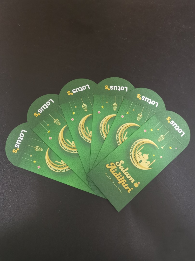 Lotus's 2025 Raya Packets /Sampul Duit Raya, Hobbies & Toys, Stationery ...