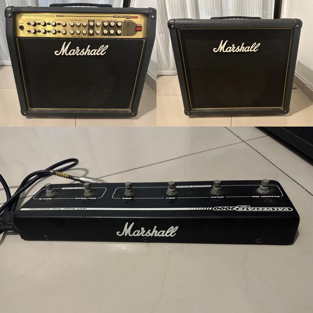 (MADE IN ENGLAND) Marshall AVT150 Combo Amplifier + Marshall AVT112 ...