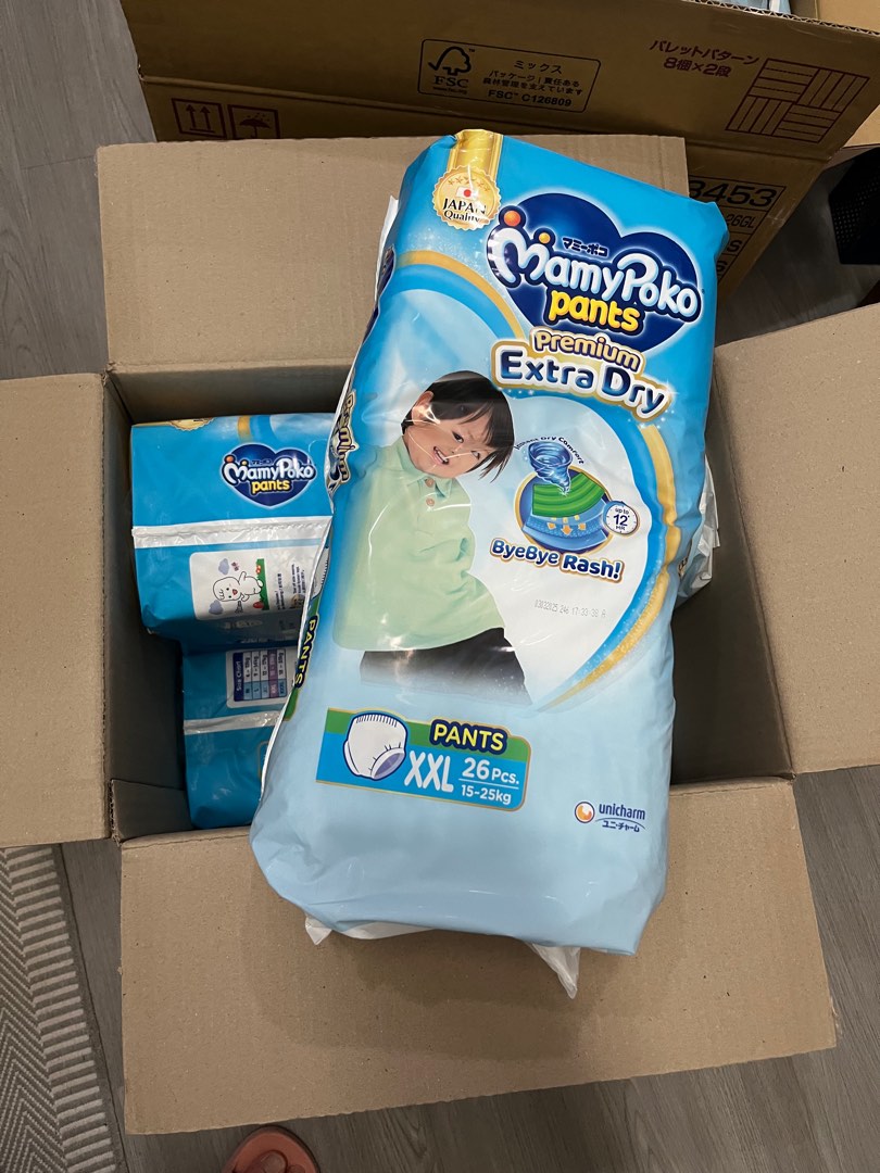 Mamypoko extra dry pants XXL (13-28kg), Babies & Kids, Bathing ...