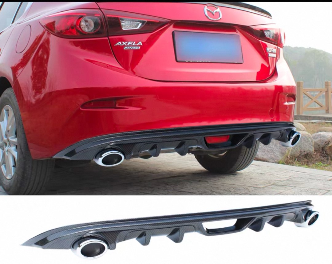 Mazda 3 Diffuser (Carbon Fiber), Car Accessories, Accessories on Carousell