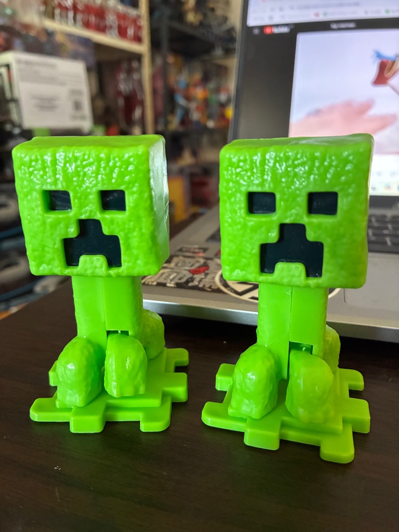 McDonald’s Minecraft Creeper pair free postage, Hobbies & Toys, Toys ...