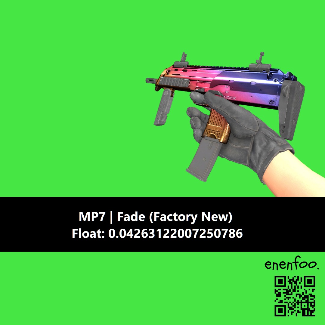 MP7 FADE FN FACTORY NEW CS2 SKINS KNIFE ITEMS CSGO COUNTER STRIKE SOURCE 2 CS BUFF163 BUFF 163 ...