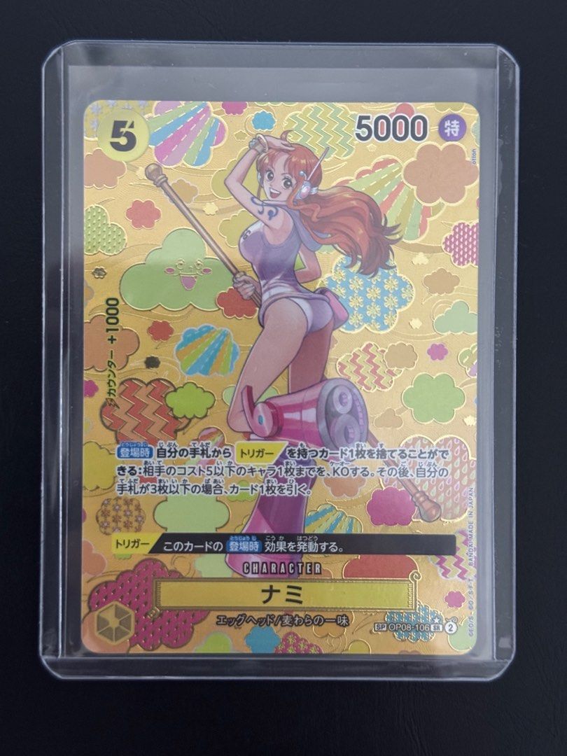 Nami SR OP08-106 OP09 [SP PAR] Japanese ONE PIECE, Hobbies & Toys, Toys ...
