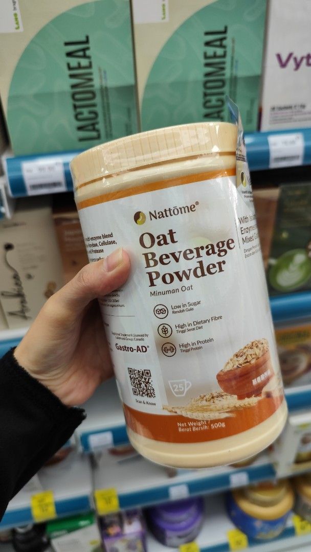 Nattome soy/oat beverage powder, Food & Drinks, Beverages on Carousell